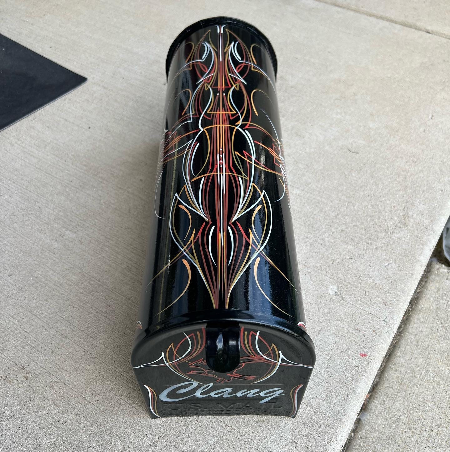 Freehand Pinstripe Hot Rat Rod Tattoo Art Mailbox One of a Kind 100% ...