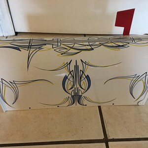 Hot Rat Rod Tattoo Flash Pinstripe Art Metal Mailbox - Etsy