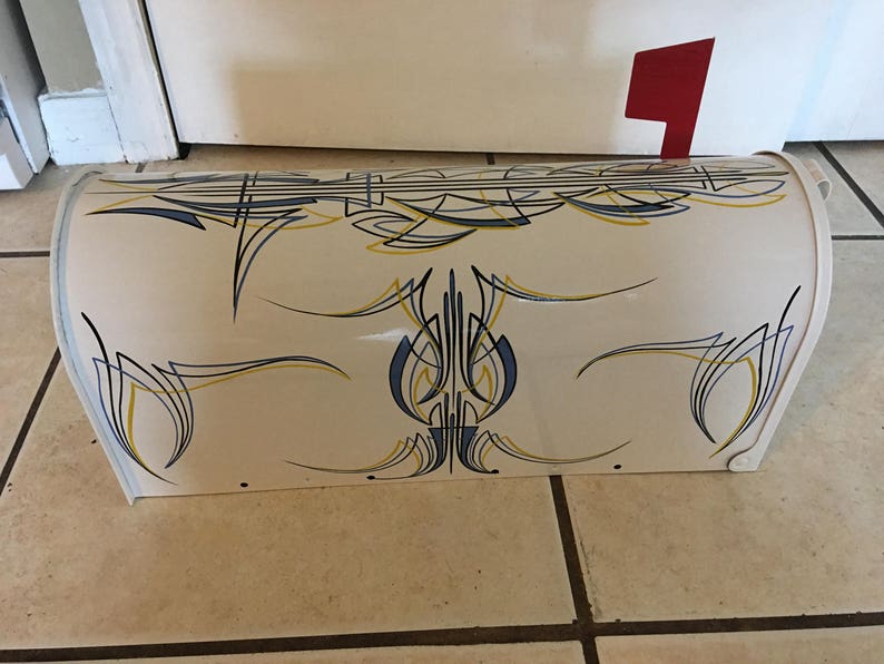 Hot Rat Rod Tattoo Flash Pinstripe Art Metal Mailbox - Etsy