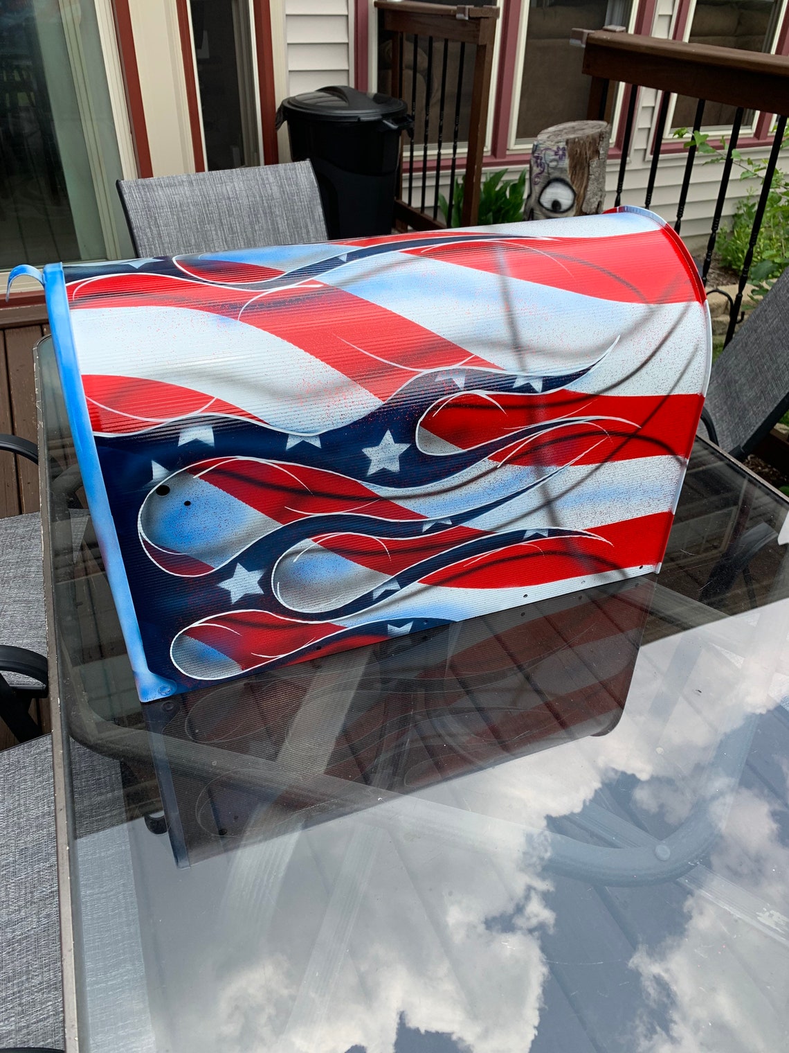 Custom Hot Rod Motorcycle Flame Art Mailbox Jumbo Size Rural Box - Etsy