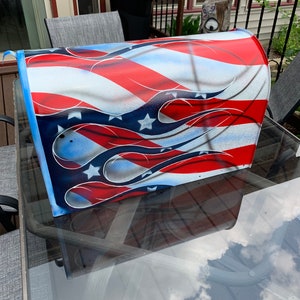 Custom Hot Rod Motorcycle Flame Art Mailbox Jumbo Size Rural Box - Etsy