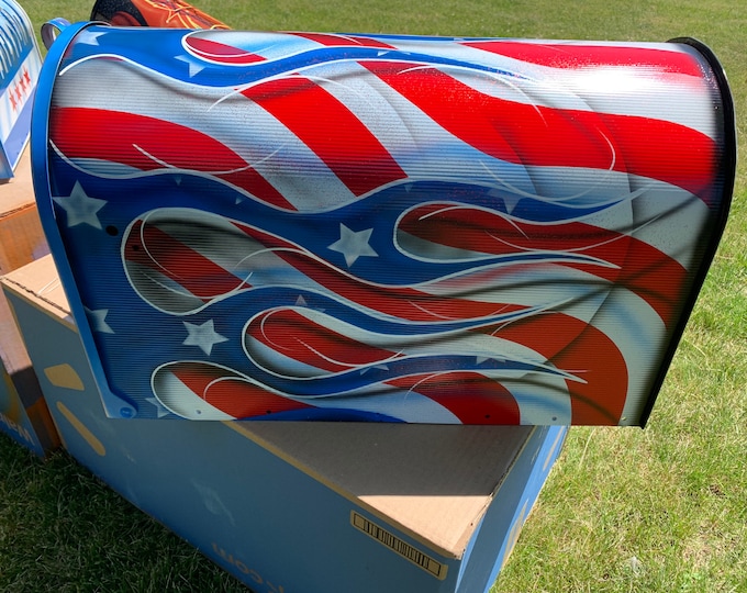 Custom Hot Rod Motorcycle Flame Art Mailbox Jumbo Size Rural Box - Etsy