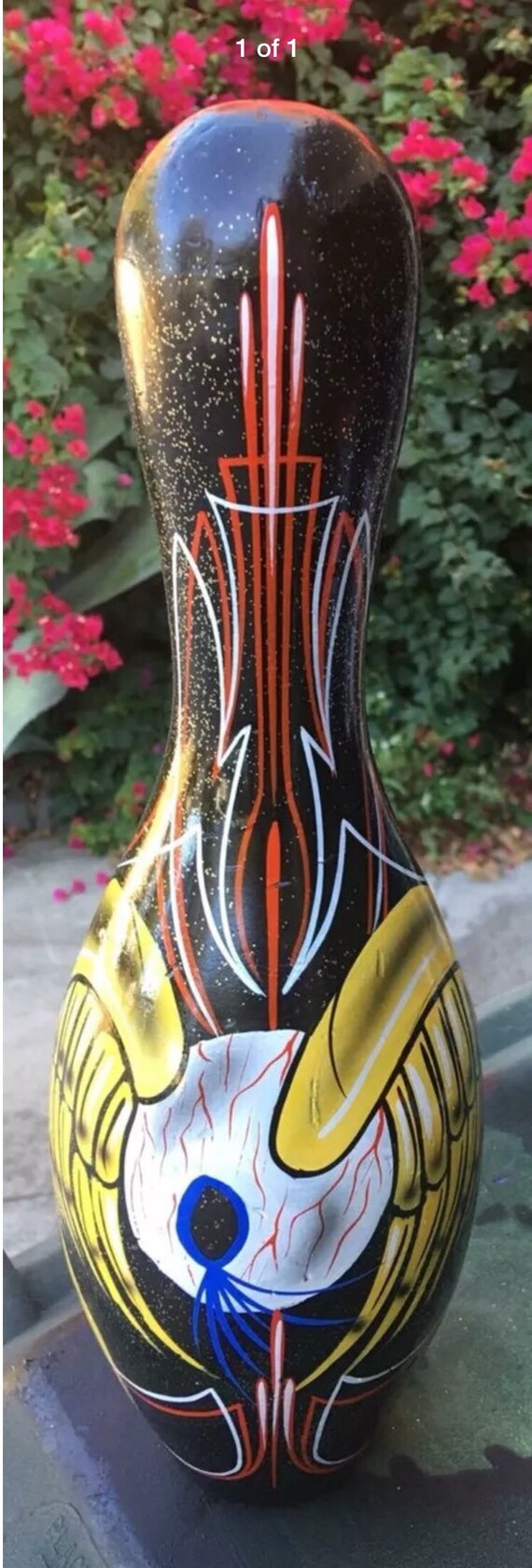 Pinstripe Hot Rat Rod Tattoo Flash Flying Eye Hand Painted Art - Etsy