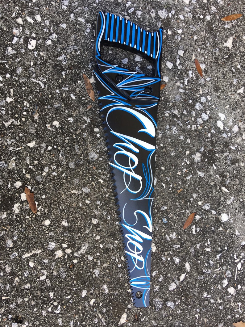 Hand Saw Chop Shop Hot Rat Rod Tattoo Pinstripe Art | Etsy