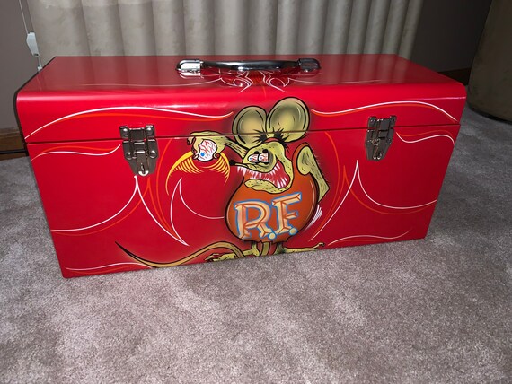 Tool Box Airbrush Flying Eye Rat Fink Hot Rat Rod Tattoo Flame - Etsy