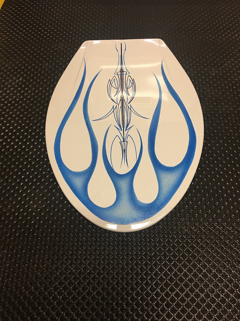 Hot Rod Motorcycle Airbrush Flame Pinstripe Toilet Seat Elongated - Etsy