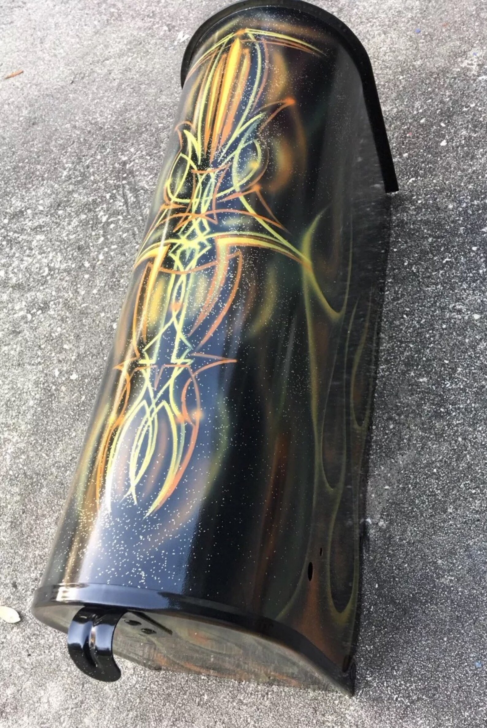 Airbrush Flame Metal Flake Pinstripe Hot Rat Rod Tattoo Art Mailbox - Etsy