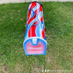 Hot Rat Rod American Flag Theme Pinstripe Metal Flake Art - Etsy