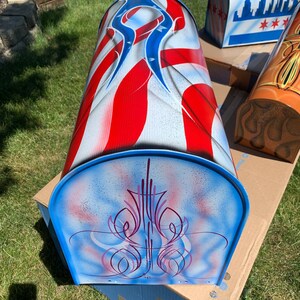 Custom Hot Rod Motorcycle Flame Art Mailbox Jumbo Size Rural Box - Etsy