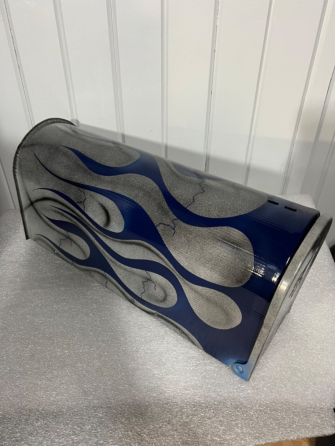 Hot Rat Rod Traditional Flame Pinstripe Metal Flake Art Mailbox - Etsy