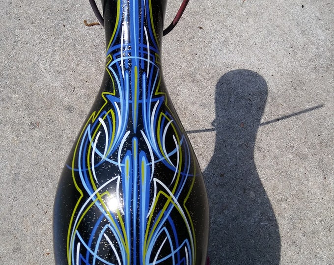 Pinstripe Hot Rat Rod Tattoo Flash Art Bowling Pin - Etsy