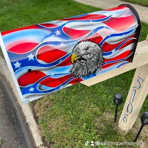 Hot Rat Rod American Flag Theme Pinstripe Metal Flake Art - Etsy