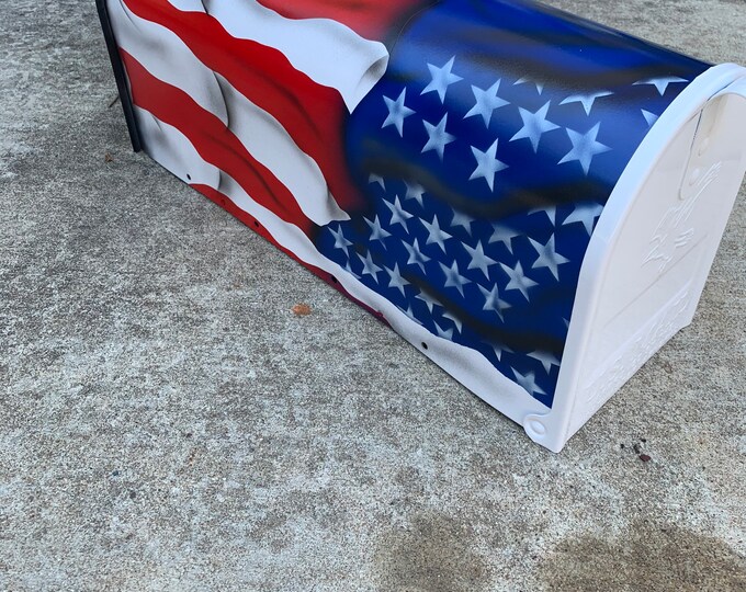 Hot Rat Rod American Flag Theme Pinstripe Metal Flake Art Mailbox - Etsy