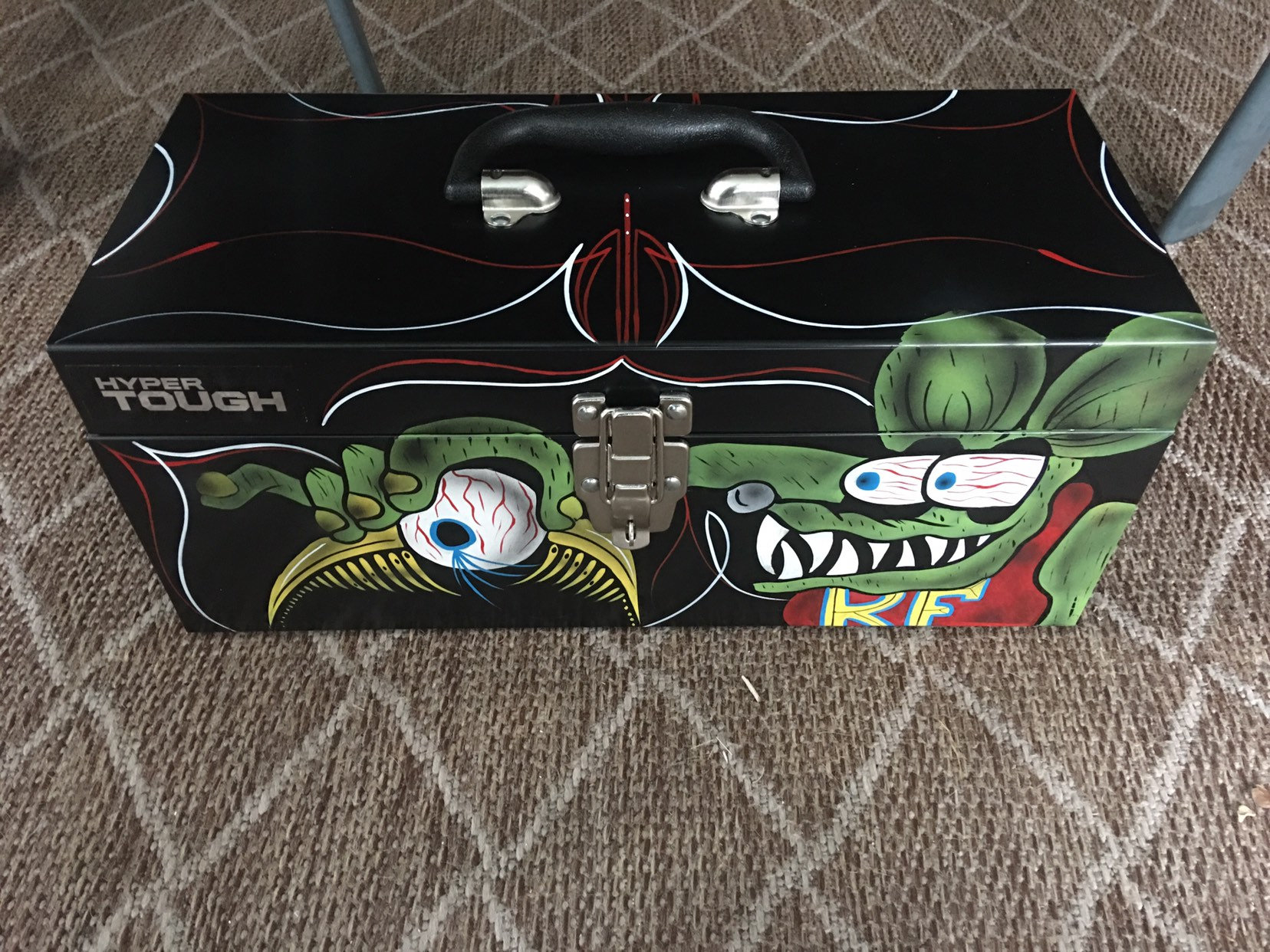 Tool Box Airbrush Flying Eye Rat Fink Hot Rat Rod Tattoo Flame | Etsy