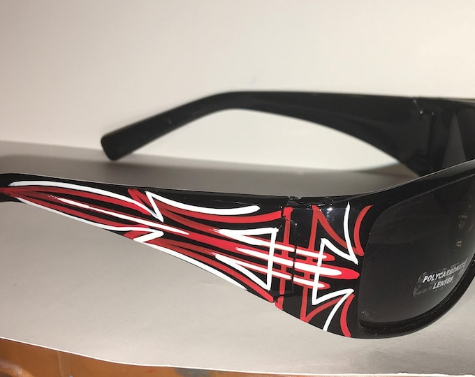 Hot Rat Rod Flying Eye Pinstripe Art Sunglasses - Etsy