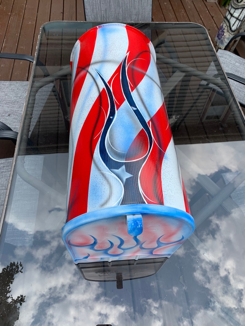 Custom Hot Rod Motorcycle Flame Art Mailbox Jumbo Size Rural - Etsy