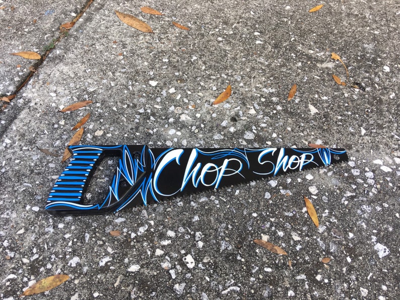 Hand Saw Chop Shop Hot Rat Rod Tattoo Pinstripe Art | Etsy