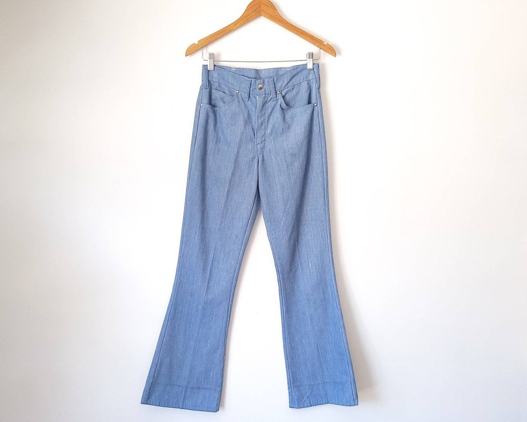70s Vintage Big Yank Flared High Rise Pants Size 27 - Etsy