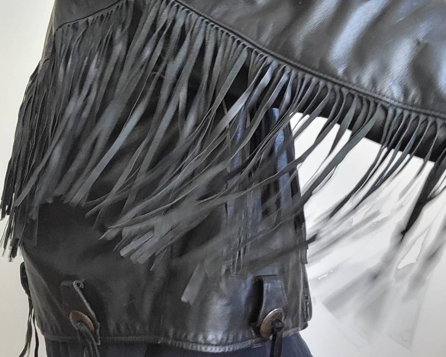 Vintage Golden Crown by Bristol Fringe Motorcycle Jacket Size XL - Etsy