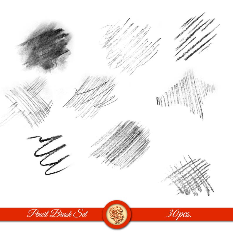 Pencil Art Brushes for Photoshop - Etsy