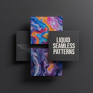 Liquid Seamless Patterns. - Etsy