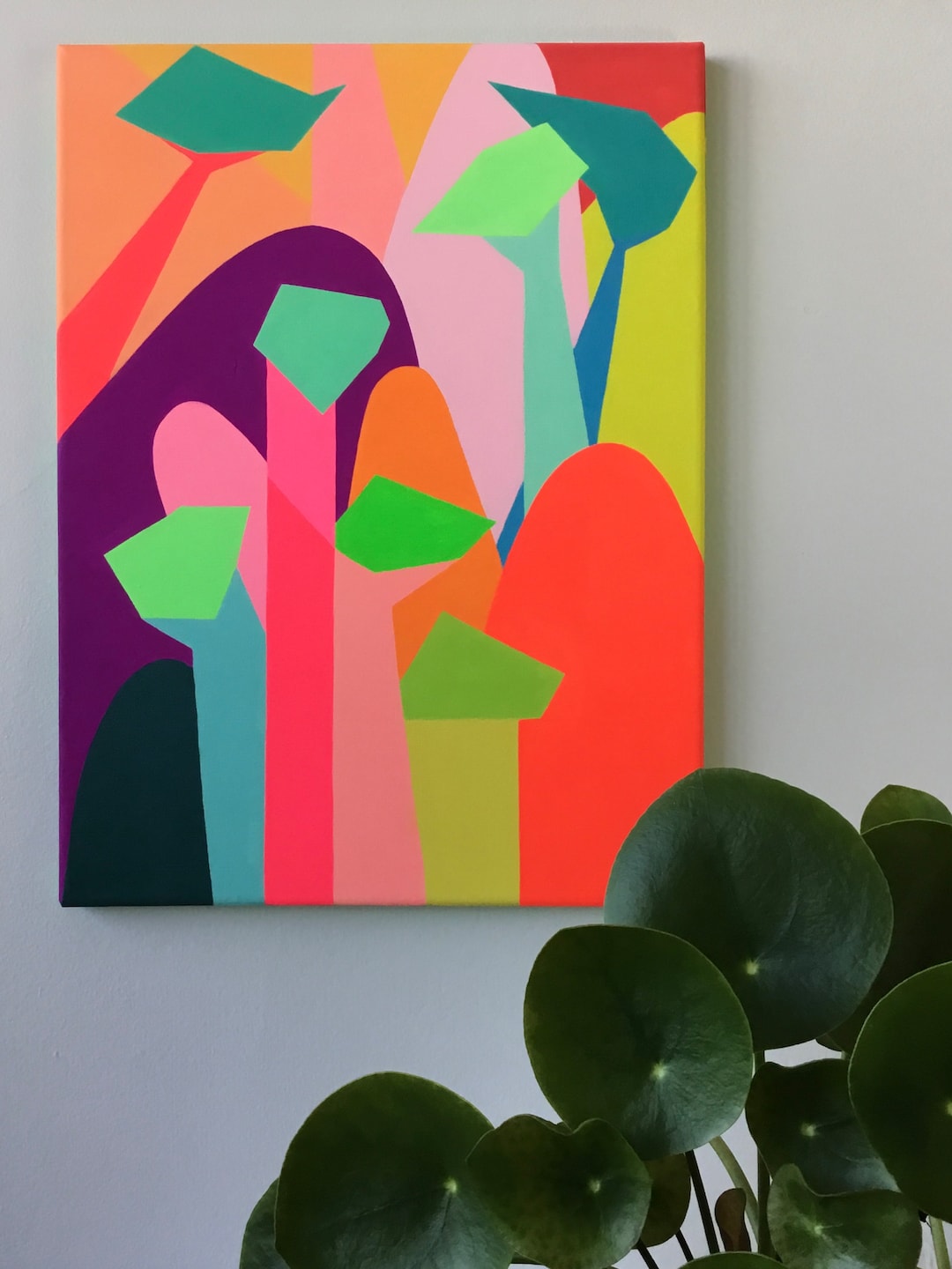 Original Abstract Landscape Painting Daffodil Abstraction - Etsy