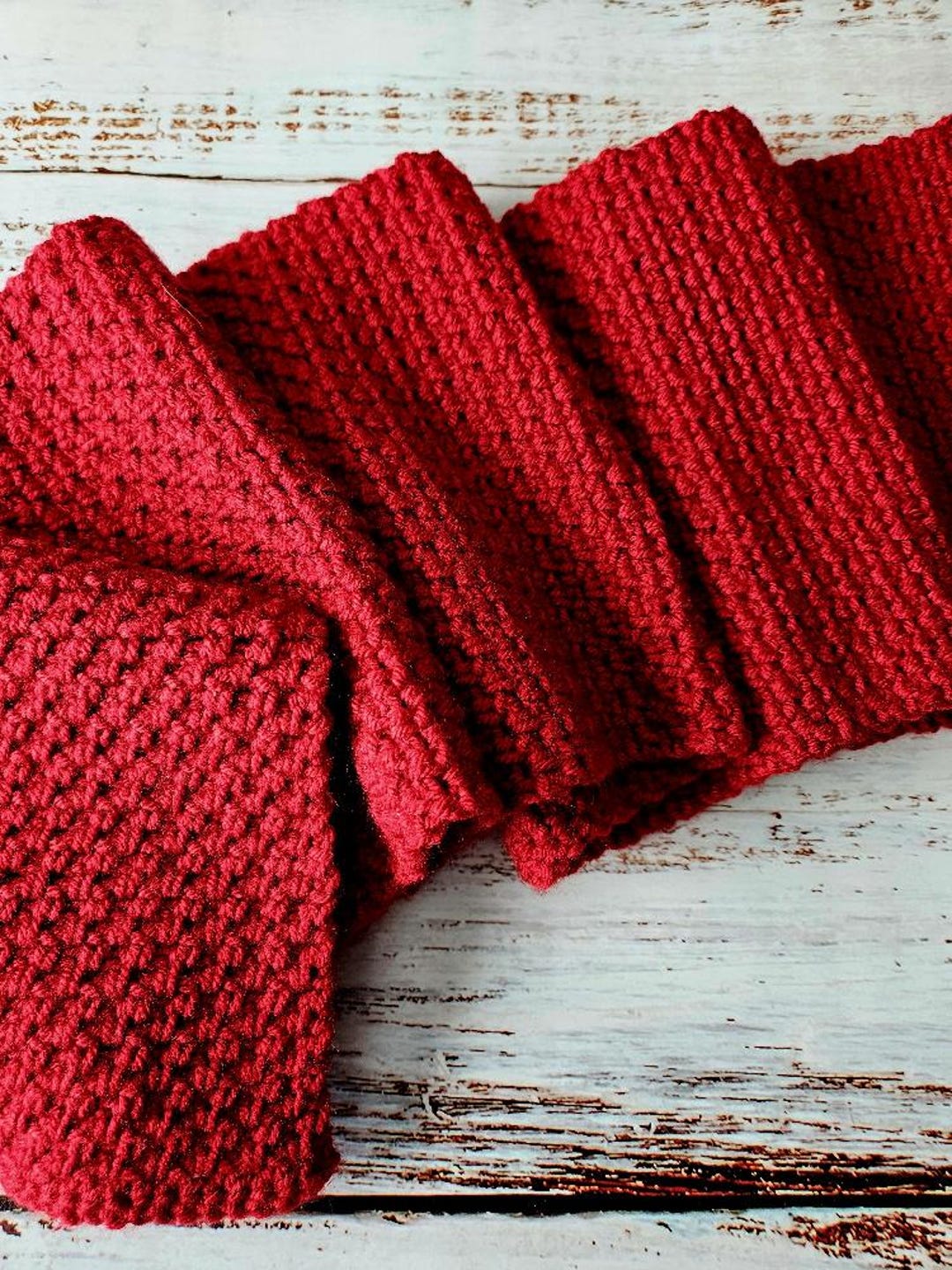 PATTERN - Crochet: Linen Stitch Scarf - EASY - Etsy