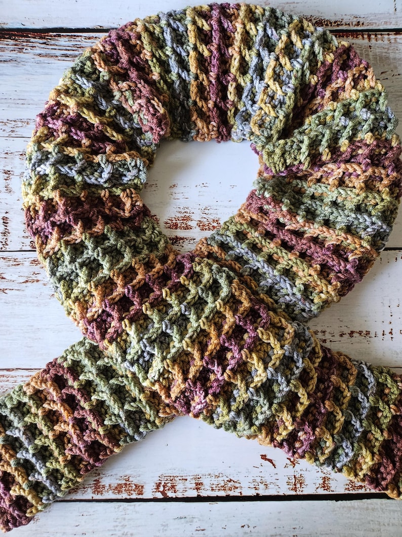 PATTERN - Crochet: Squishy Waffle Scarf - Etsy