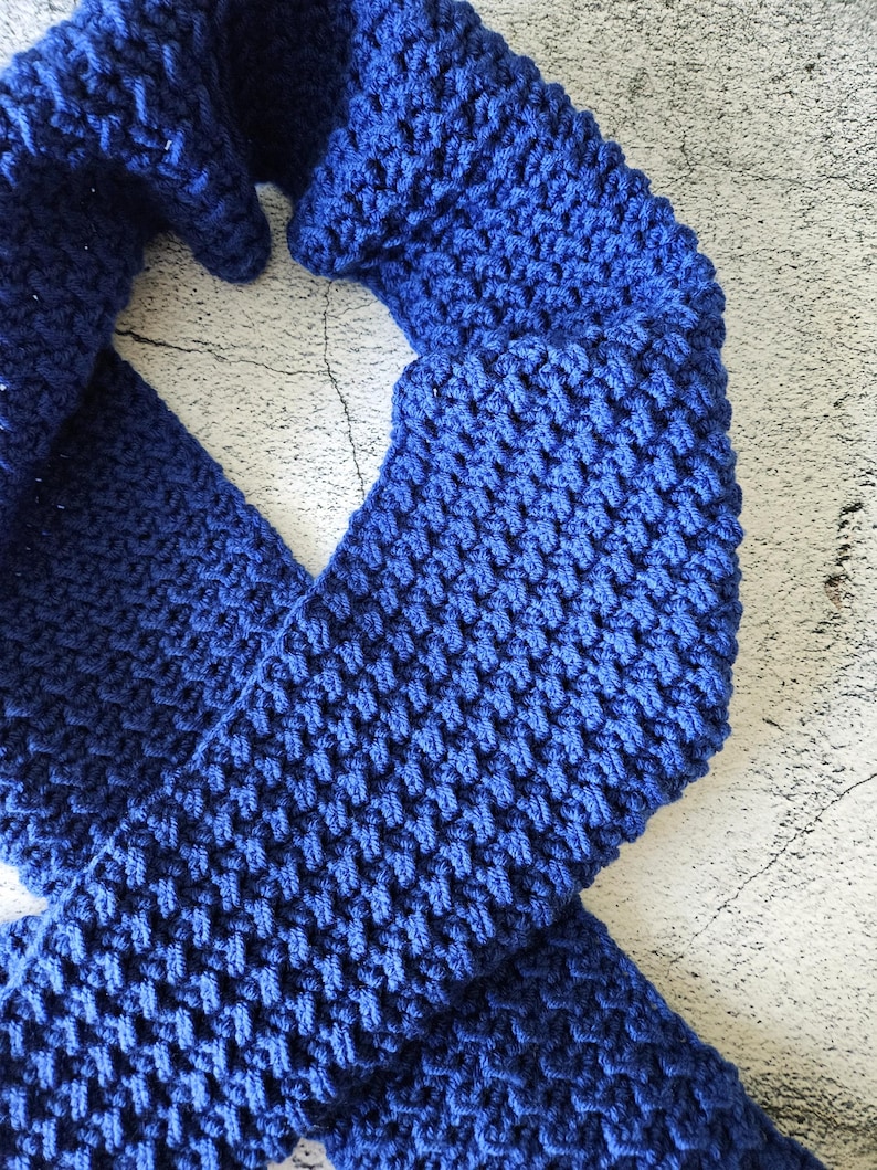 PATTERN - Crochet: Even Moss Stitch Scarf - SUPER EASY - Etsy
