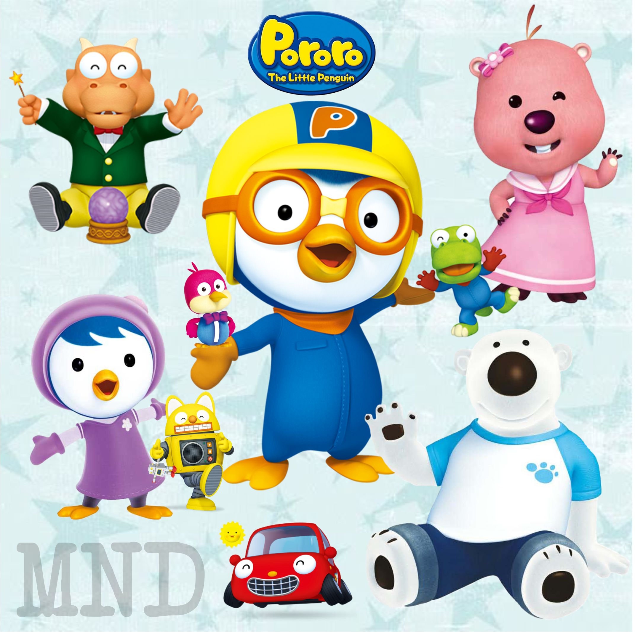 Pororo & Friends Clip Art / Digital Clipart PNG JPEG High | Etsy