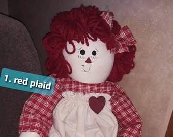 Country Rag Doll - Etsy
