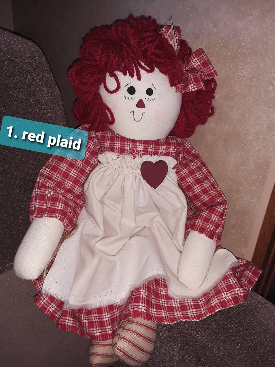 Handmade Raggedy Ann Doll, Andy Doll, Baby Doll, Country Rag Doll - Etsy