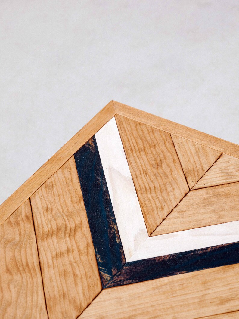 Rustic Wave Bench Wooden Table Rustic Wood Table Geometric - Etsy