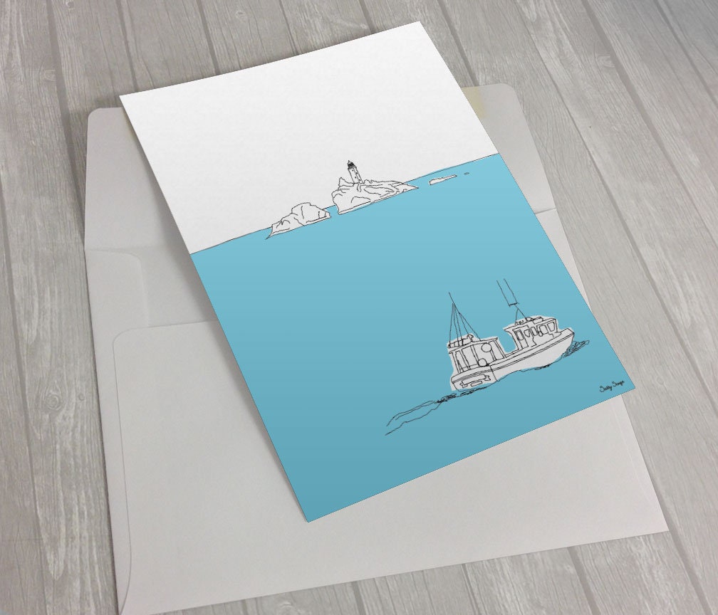 Cornish Greeting Cards Multi Pack St Ives Bay, Godrevy Lighthouse ...