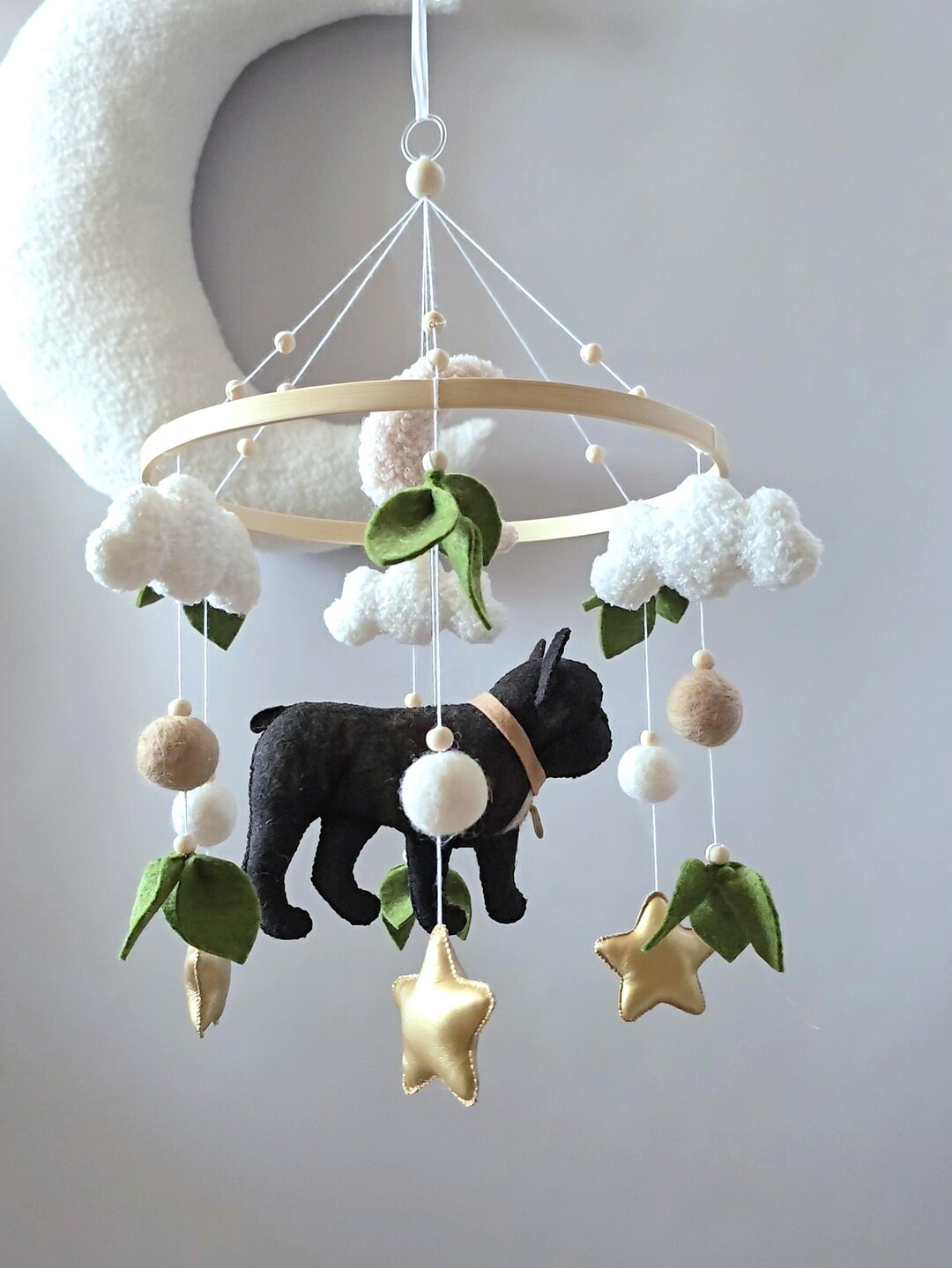 Baby Mobile, Mobile French Bulldog, Baby Shower Gift, Mobile for Girls ...