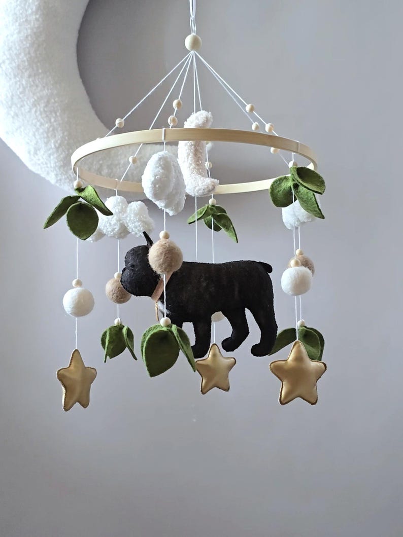 Baby Mobile, Mobile French Bulldog, Baby Shower Gift, Mobile for Girls ...