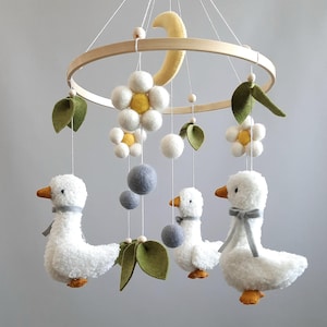 Baby Mobile, Goose, Mobile in the Crib, Mobile Goose, Mobile Flower ...