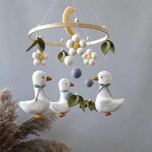 Baby Mobile, Goose, Mobile in the Crib, Mobile Goose, Mobile Flower ...
