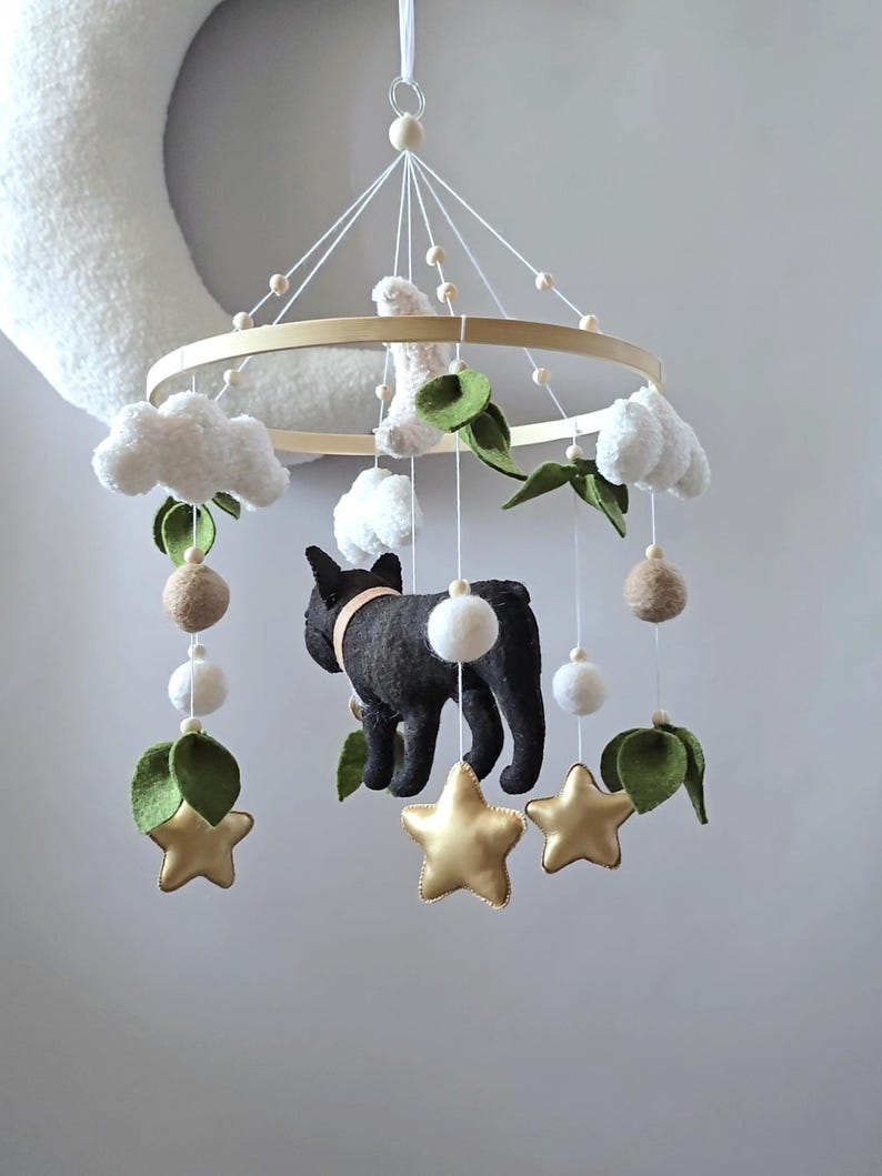 Baby Mobile, Mobile French Bulldog, Baby Shower Gift, Mobile for Girls ...