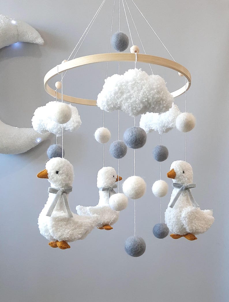 Baby Mobile,forest Mobile,geese,mobile in the Crib,gift for a Newborn ...