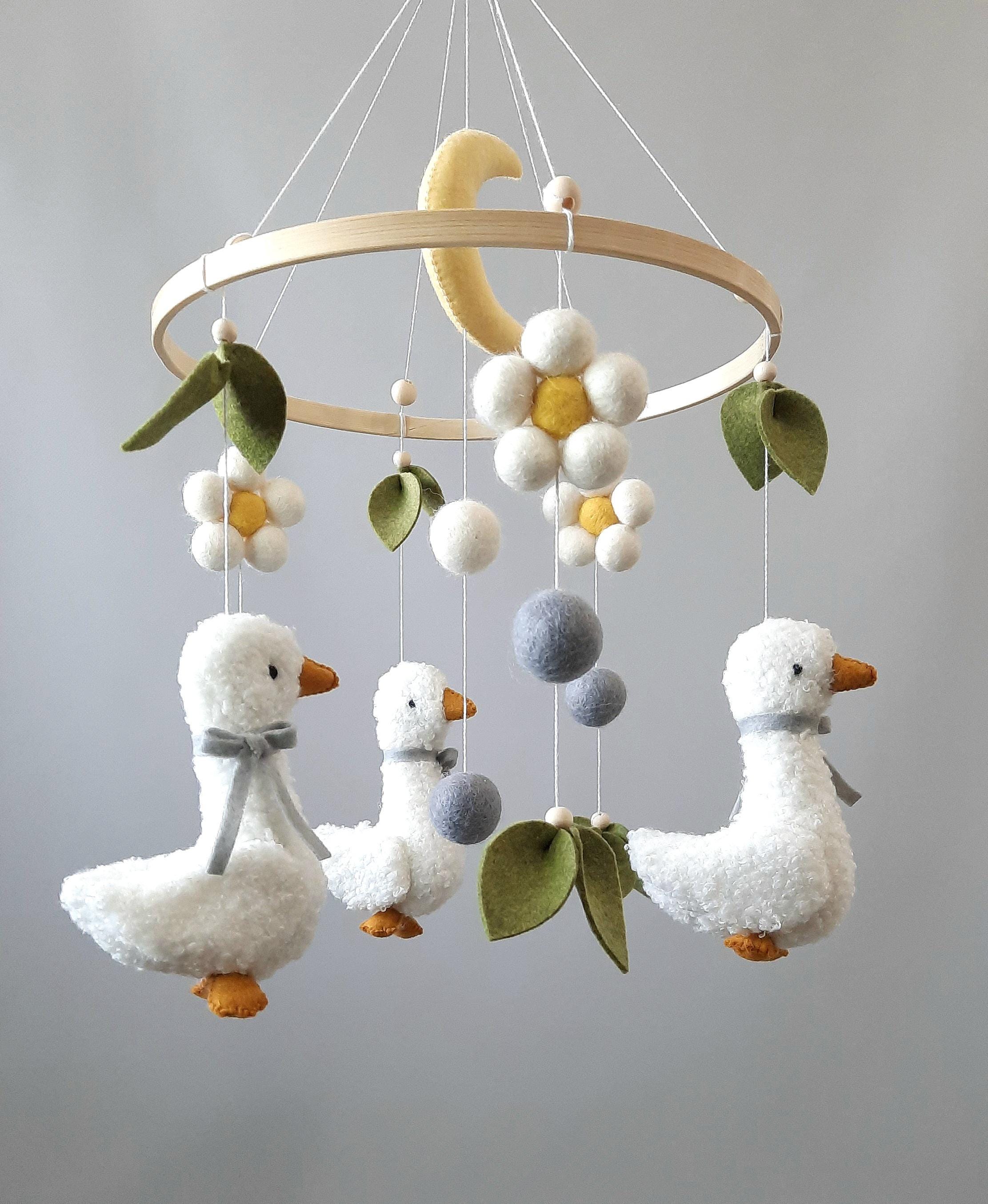 Baby Mobile, Goose, Mobile in the Crib, Mobile Goose, Mobile Flower ...
