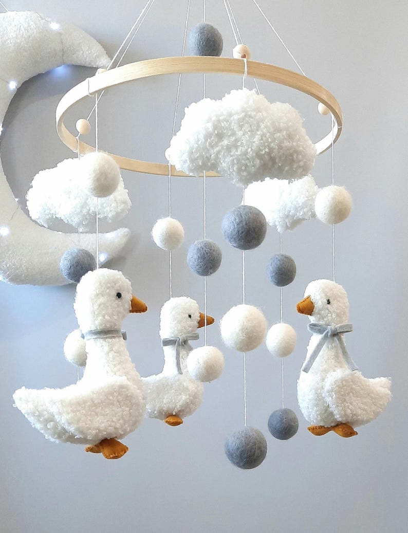 Baby Mobile,forest Mobile,geese,mobile in the Crib,gift for a Newborn ...