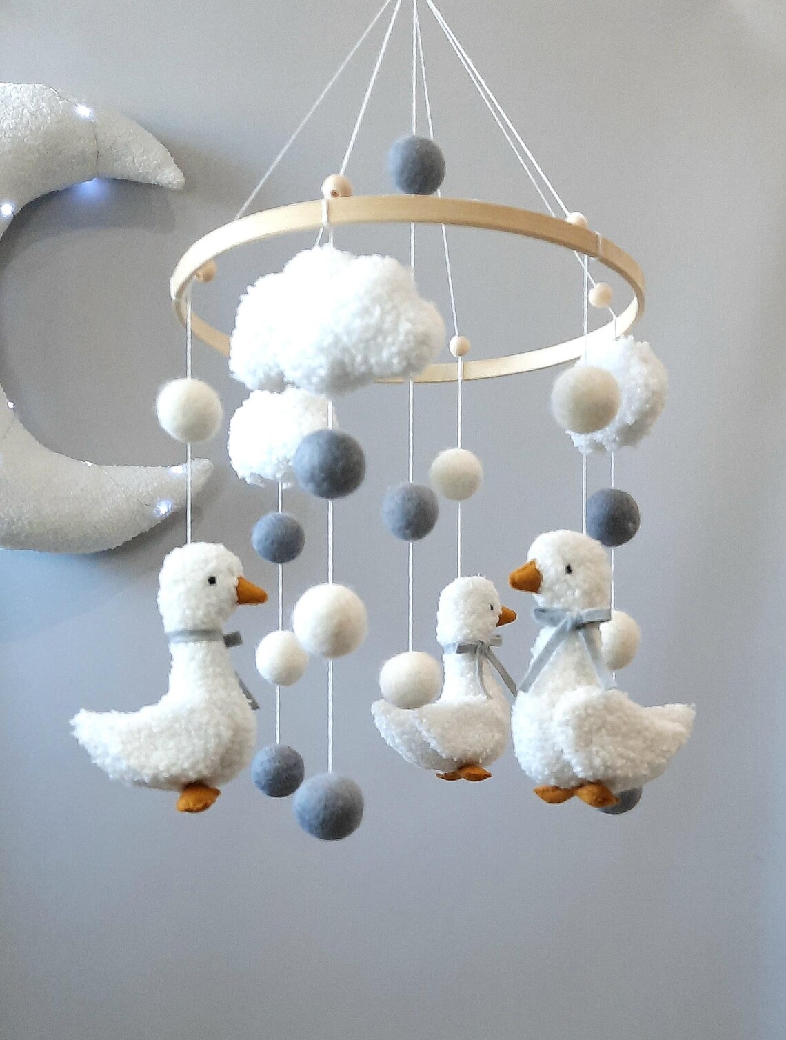 Baby Mobile,forest Mobile,geese,mobile in the Crib,gift for a Newborn ...