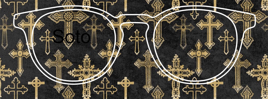 The LG Crosses on Dark BG Frame Topper Compatible With Pair Frames - Etsy
