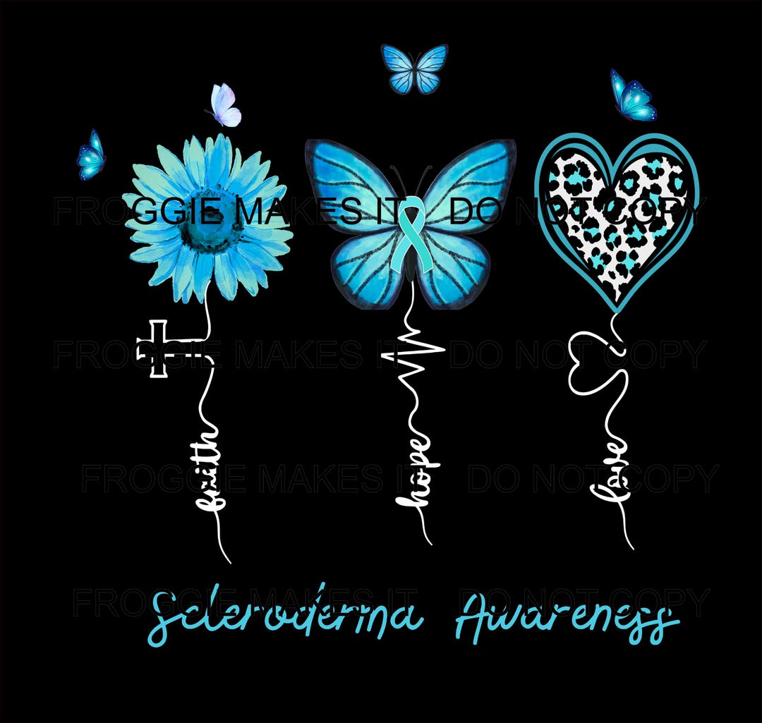 Scleroderma Awareness SVG, 350dpi PNG - Etsy