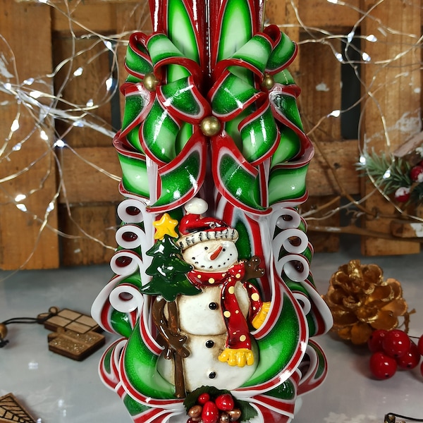 Christmas Candle - Etsy