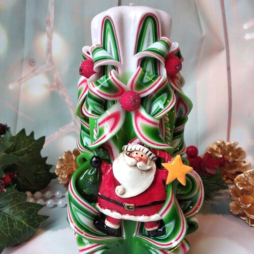 Xlarge Colorful and Unique Hand Carved Unscented Candle - Etsy