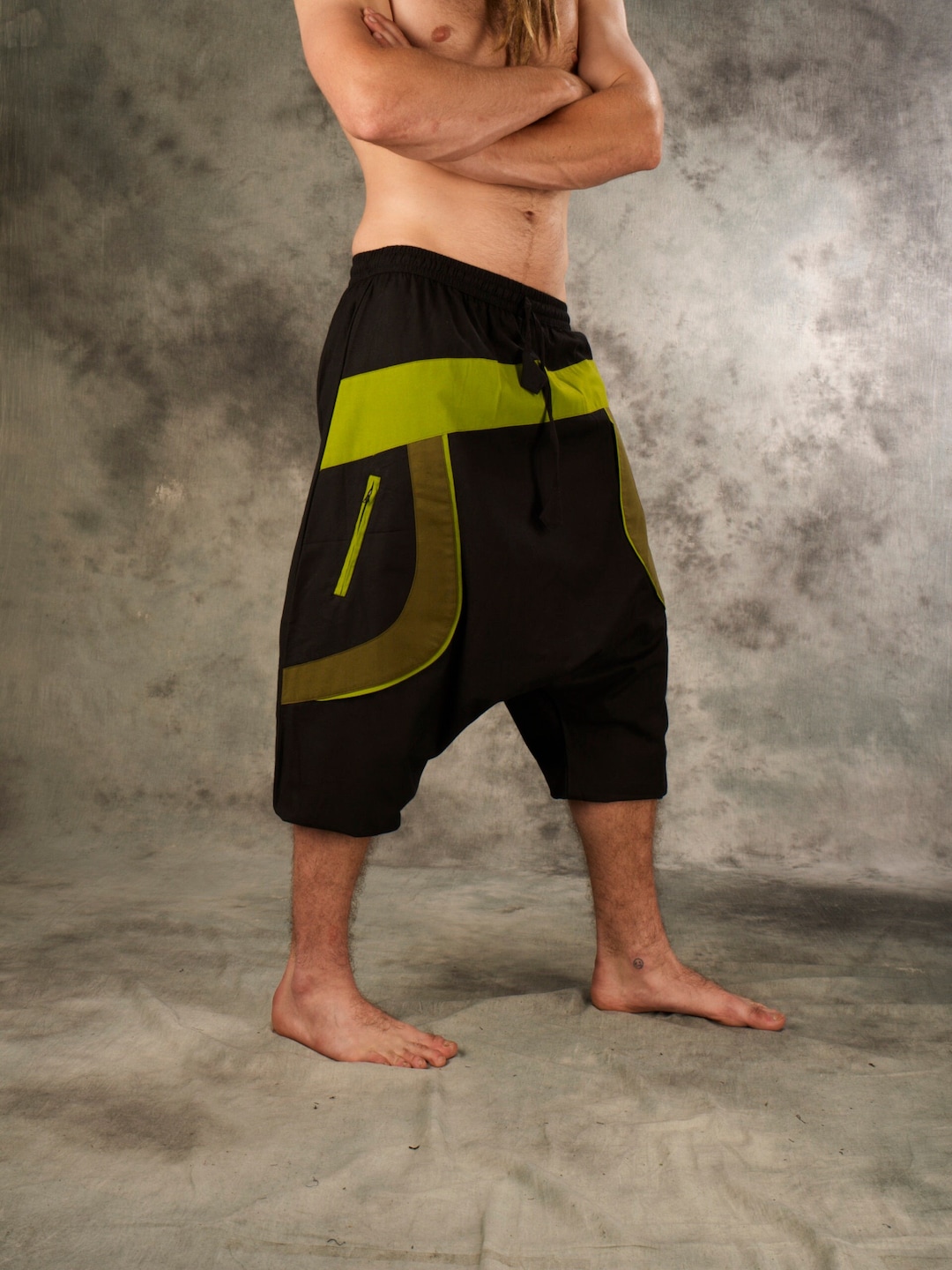 Goa Trouser,3/4~pocket~hippie Harem Pants~aladdin Pants~boho Pants ...