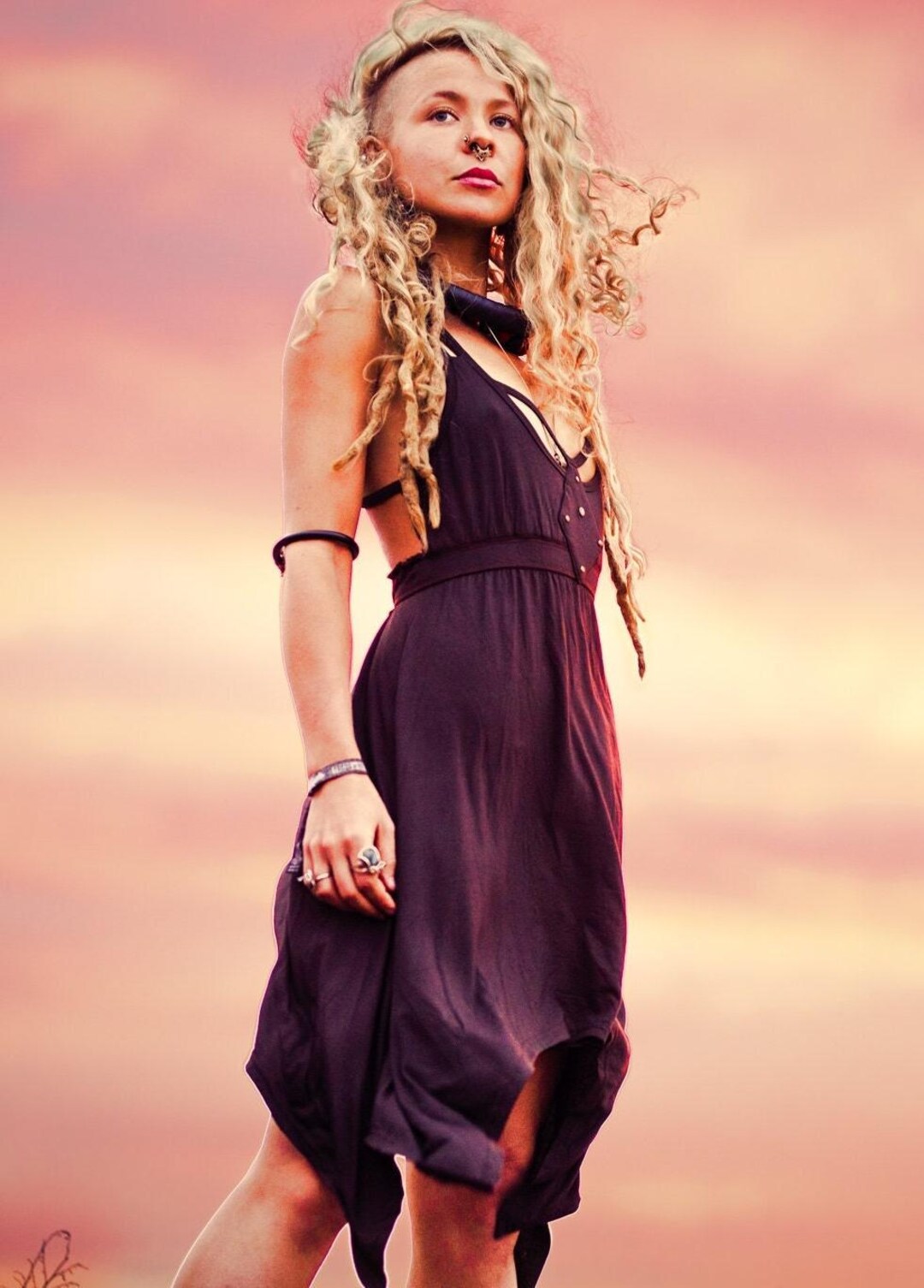 Short Summer Dress~brown~boho Dress~hippie Clothes~earthy,tribal Dress ...