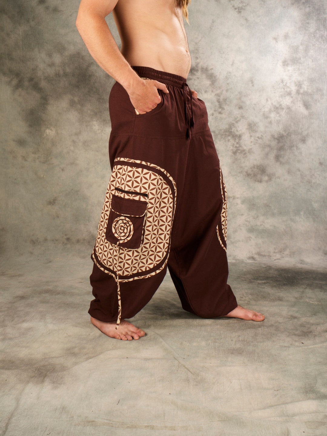 Goa Trouser Spiralflower of Lifepocketsaladdin Pantsbloomersgoa Psy ...